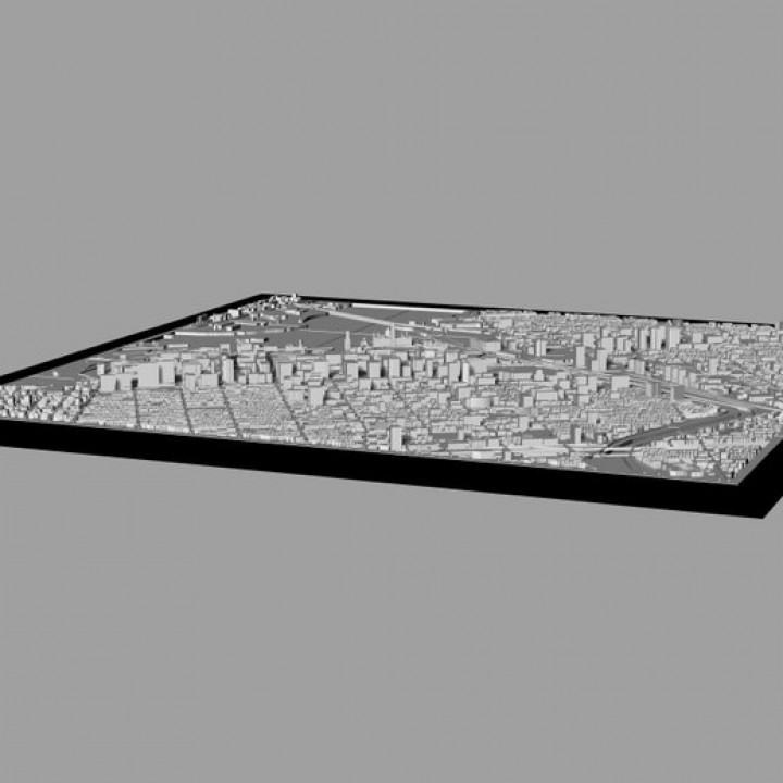 3D Printable 3D Ottawa | Digital Files | 3D STL File | Ottawa 3D Map ...