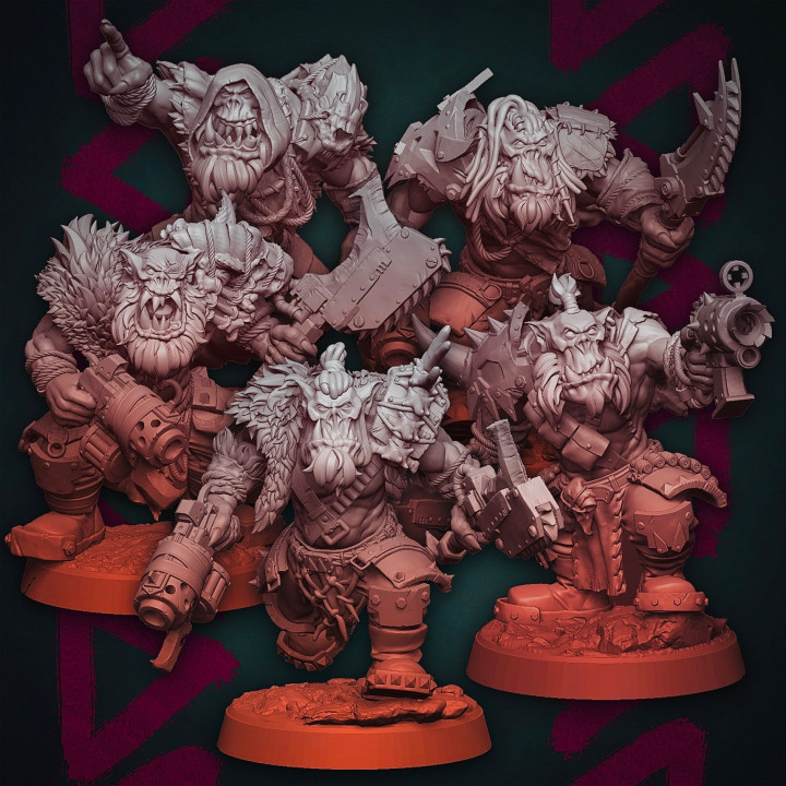 3D Printable MrModulork's Orc Monster Hunters - Modular Kit A by MrModulork