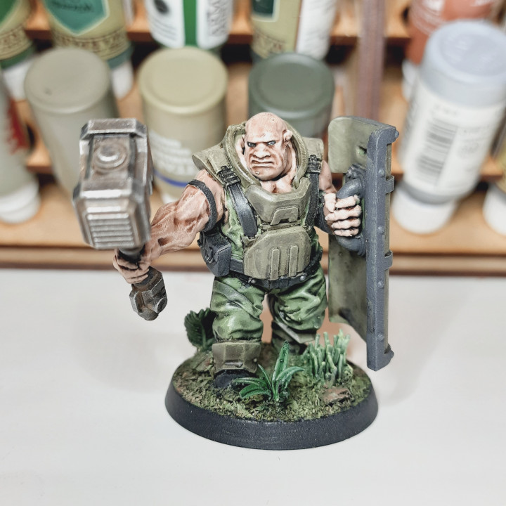 3D Print of Space Ogres - Multipart Miniatures Set by Psychos0568