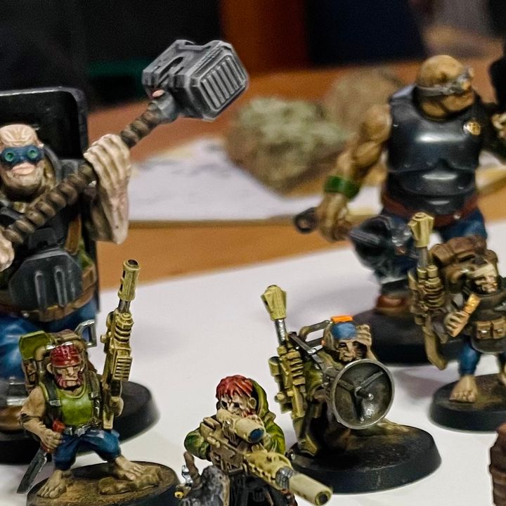 3D Print of Space Ogres - Multipart Miniatures Set by ams4