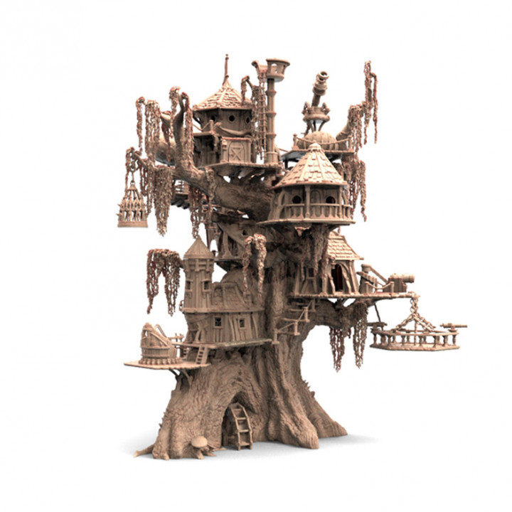 3D Printable Tree Village by Fabio