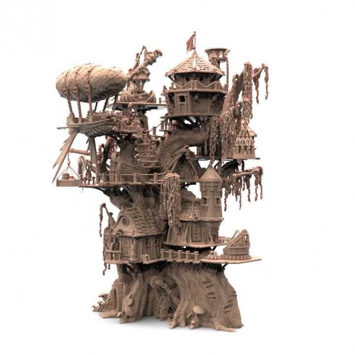 3D Printable Tree Village by Fabio