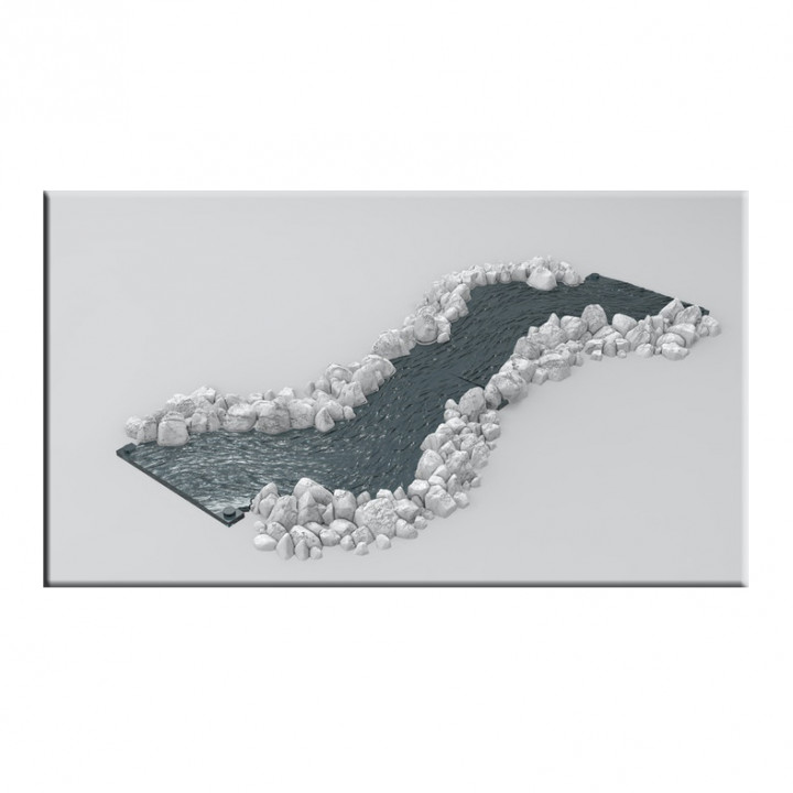 3D Printable Modular River by Fabio