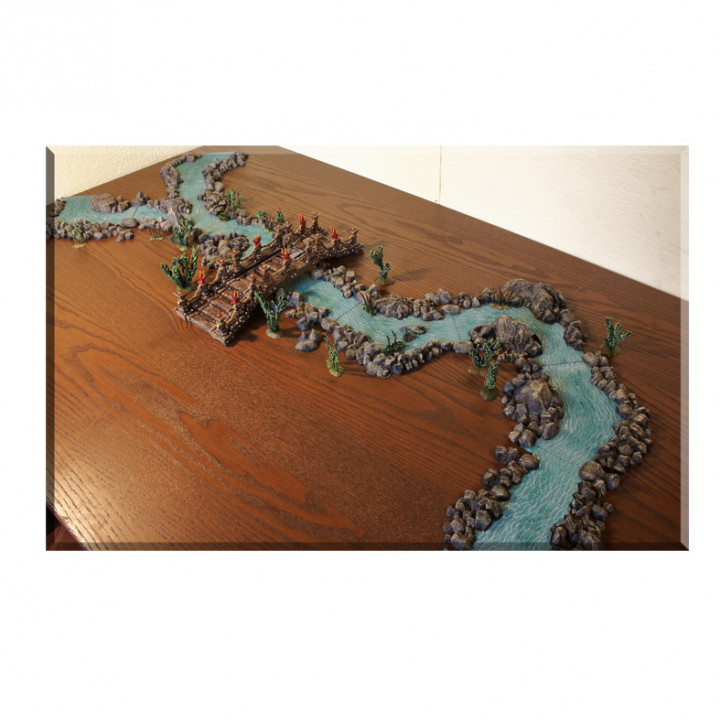 3D Printable Modular River by Fabio