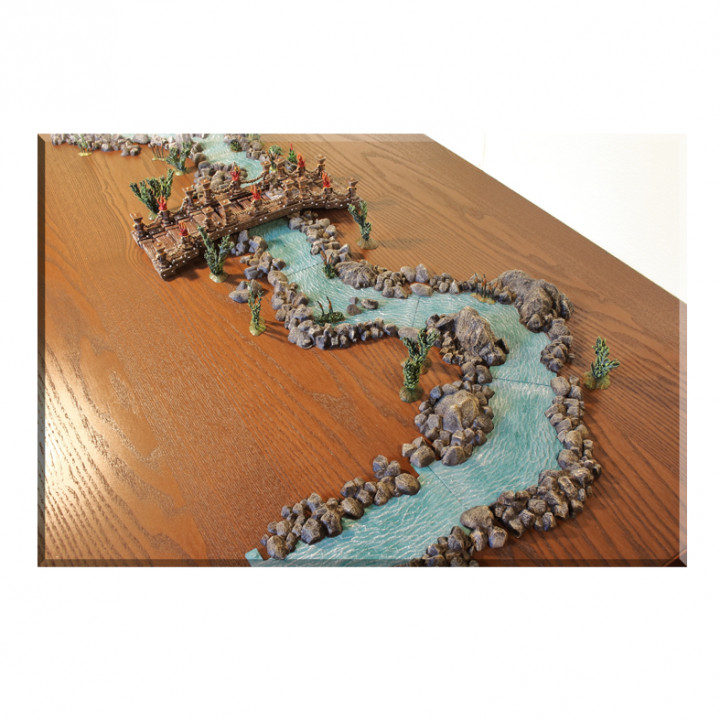 3D Printable Modular River by Fabio