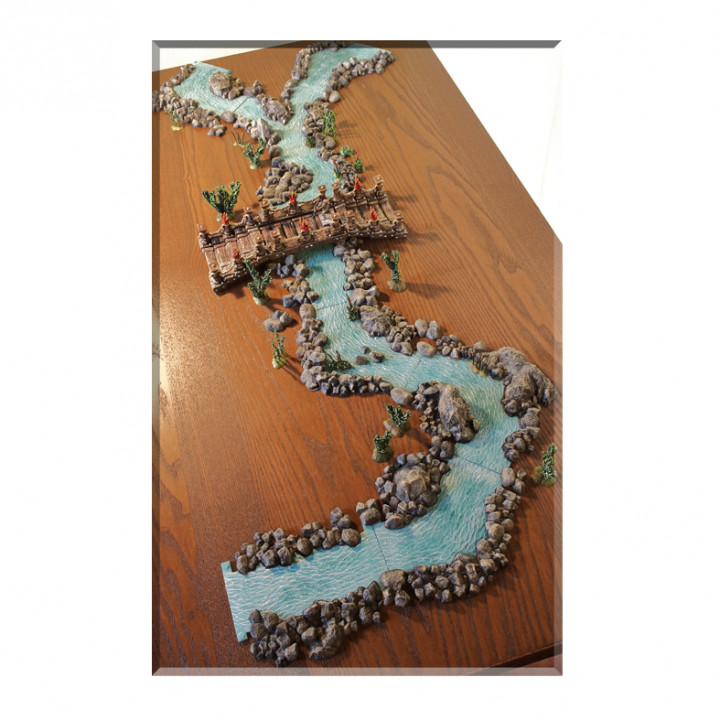 3D Printable Modular River by Fabio