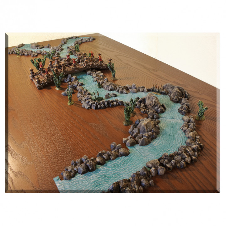 3D Printable Modular River by Fabio