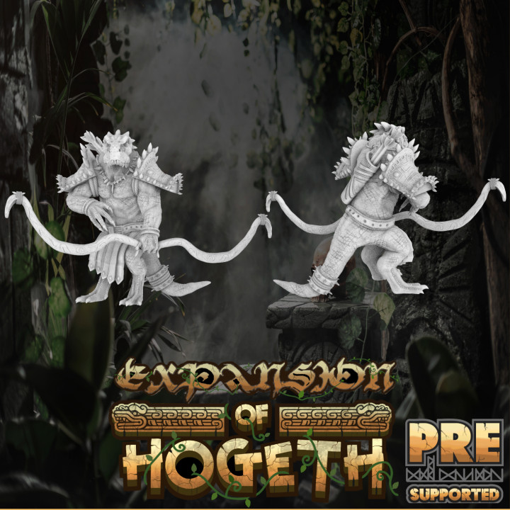 3D Printable Lizardfolk Archer by Modular Worlds