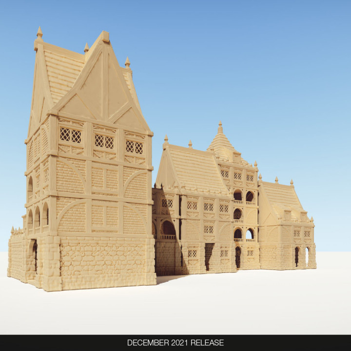 3D Printable Drennheim Suburb Houses Modular by Wonder Worlds