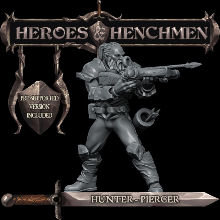 3D Printable Hunter Piercer by RocketPigGames