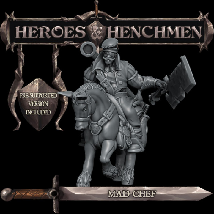 3D Printable Mad Chef Set by RocketPigGames