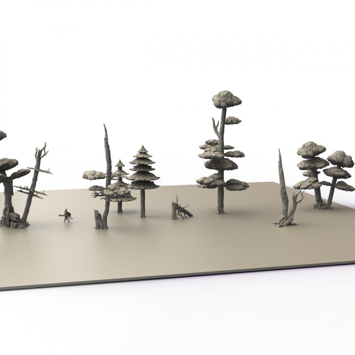 3D Printable Axolote Hex - Modular Tree Set by Axolote Gaming