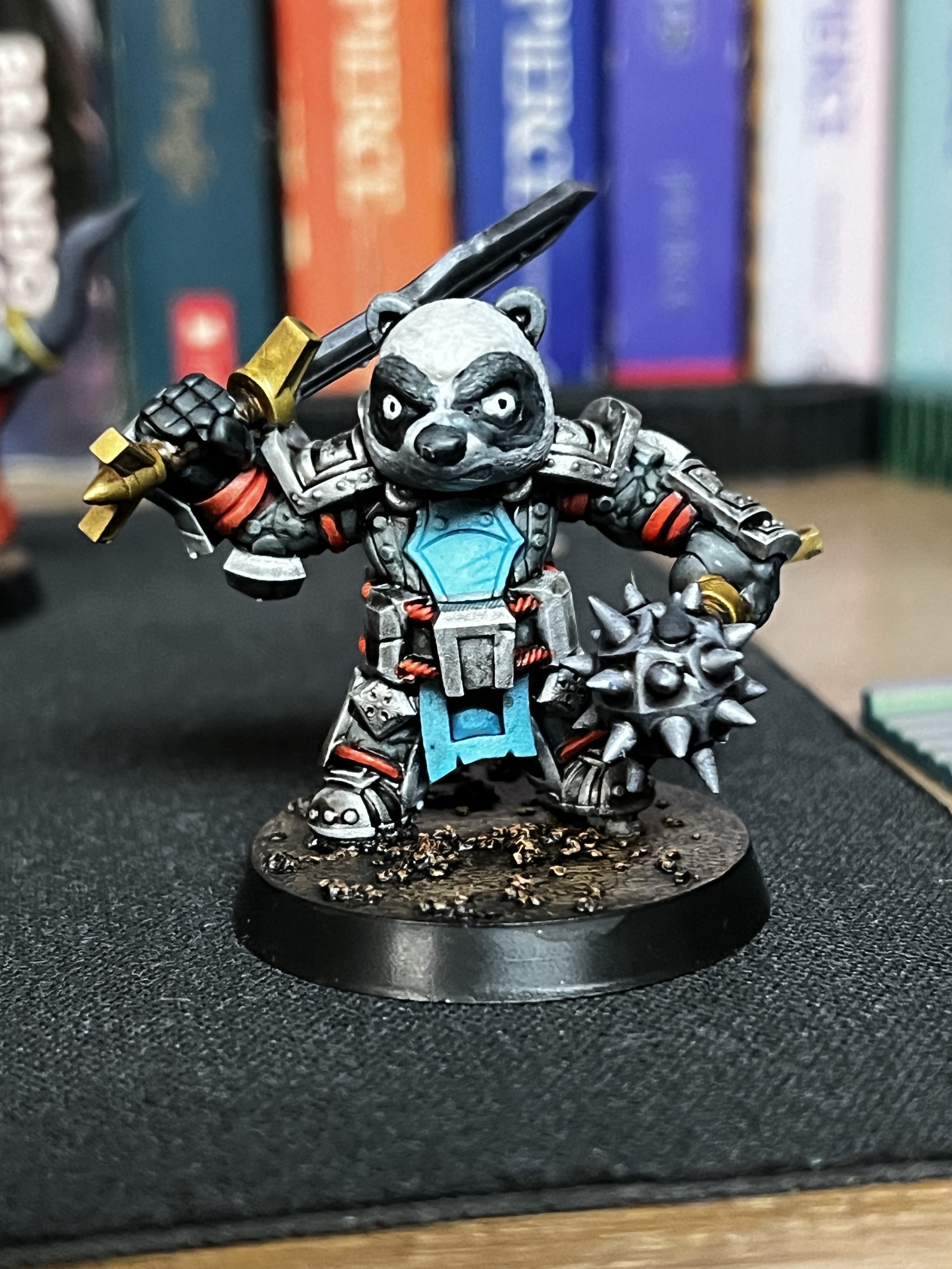 3D Printable Panda Paladin (pre-supported included) by Dice Heads