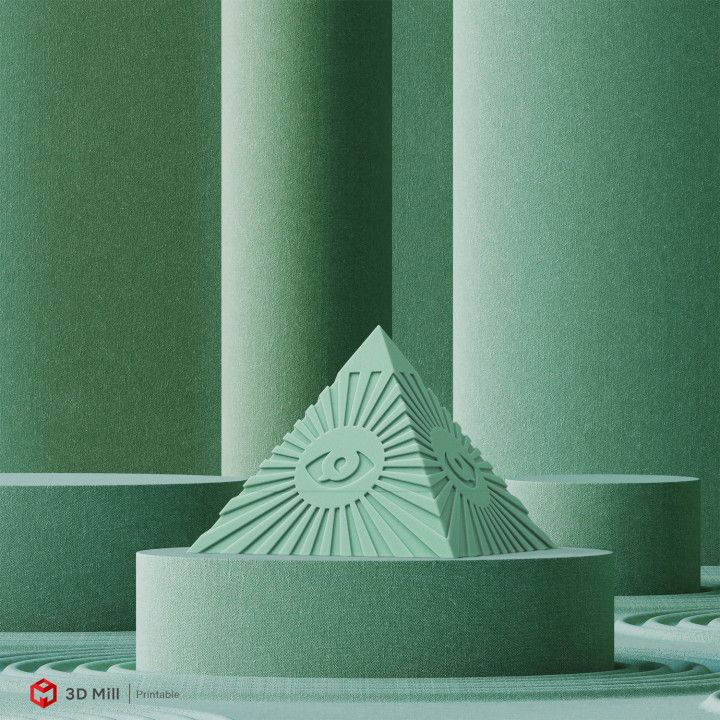 3D Printable PYRAMID STYLIZED BOX by 3D Mill