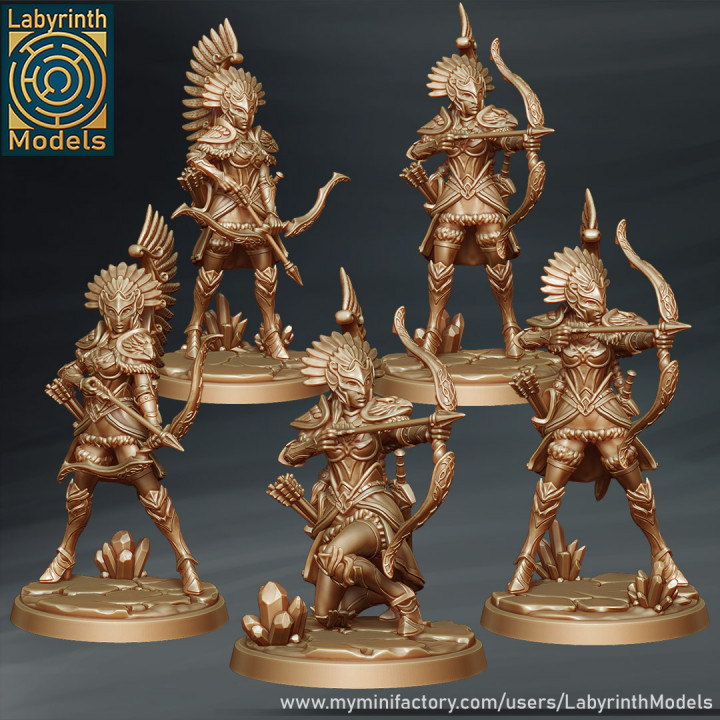 3D Printable Valkyries Collection - 32mm scale by Labyrinth Models