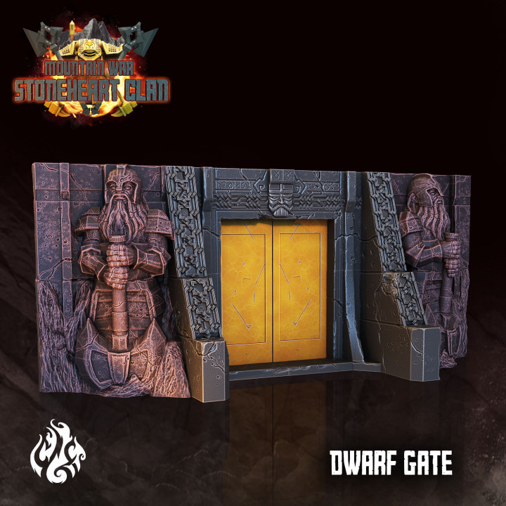 3D Printable Dwarf Gate by Crippled God Foundry