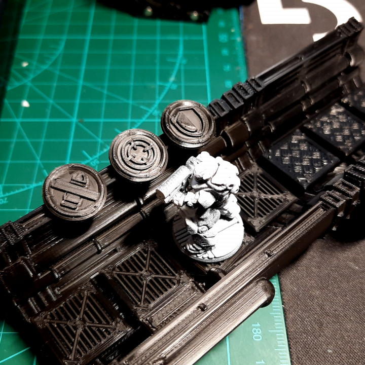 3D Printable Space Hulk Token Set Pt1 by PalmThreeDee