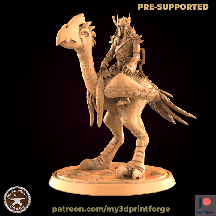 3D Printable Blood Elf Chicken Rider by My3DPrintForge