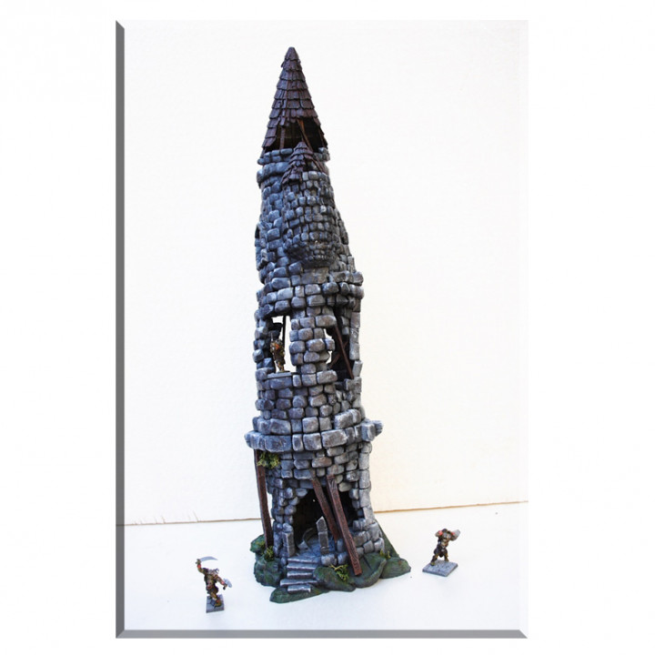 3D Printable Ruined Tower by Fabio