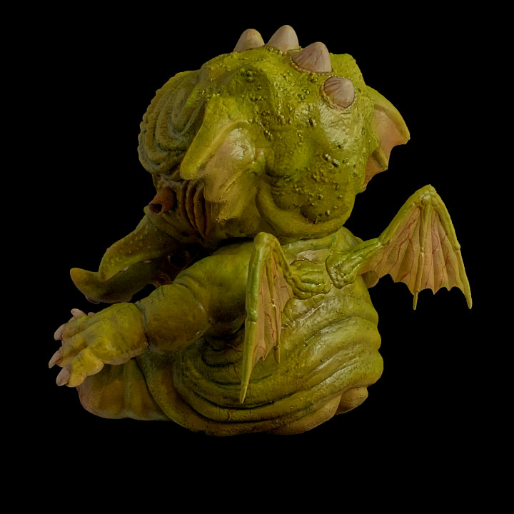 3D Printable Spawn of Cthulhu / Cutethulhu by Keith Talbot