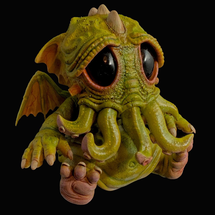 3D Printable Spawn of Cthulhu / Cutethulhu by Keith Talbot