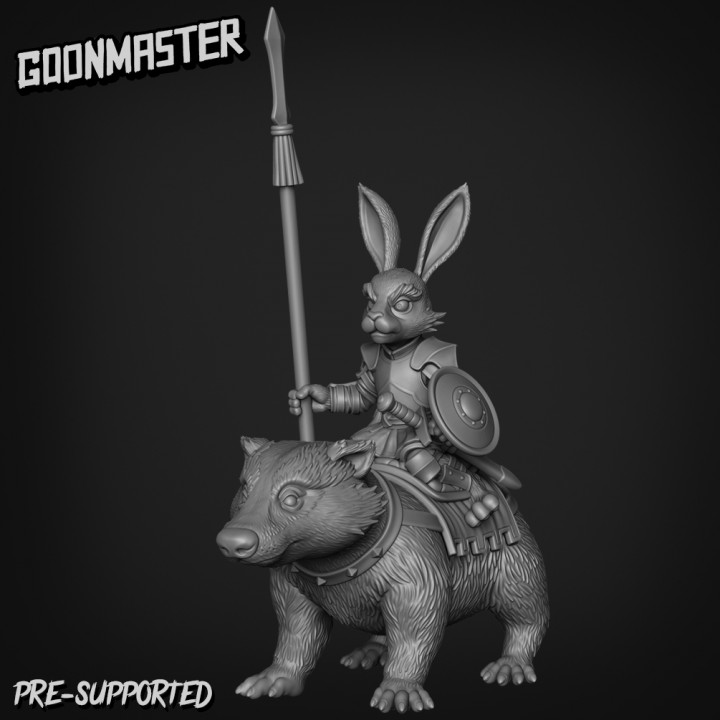 3D Printable BadgerMount and Rabbit Knight Rider 2 by Goon Master