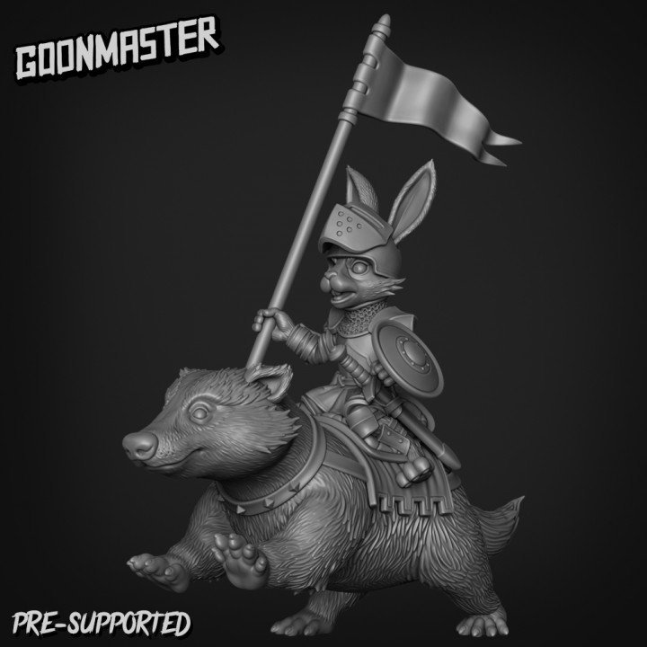 3D Printable BadgerMount and Rabbit Knight Rider 3 by Goon Master