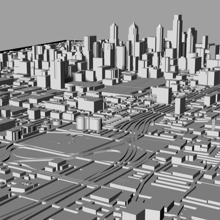 3D Printable 3D Philadelphia | Digital Files | 3D STL File ...