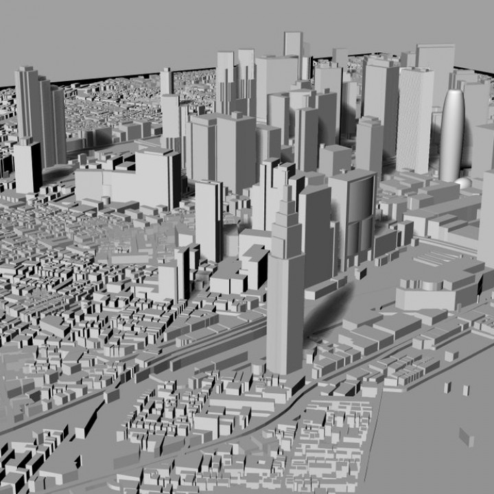 3D Printable 3D Tokyo | Digital Files | 3D STL File | Tokyo 3D Map | 3D ...