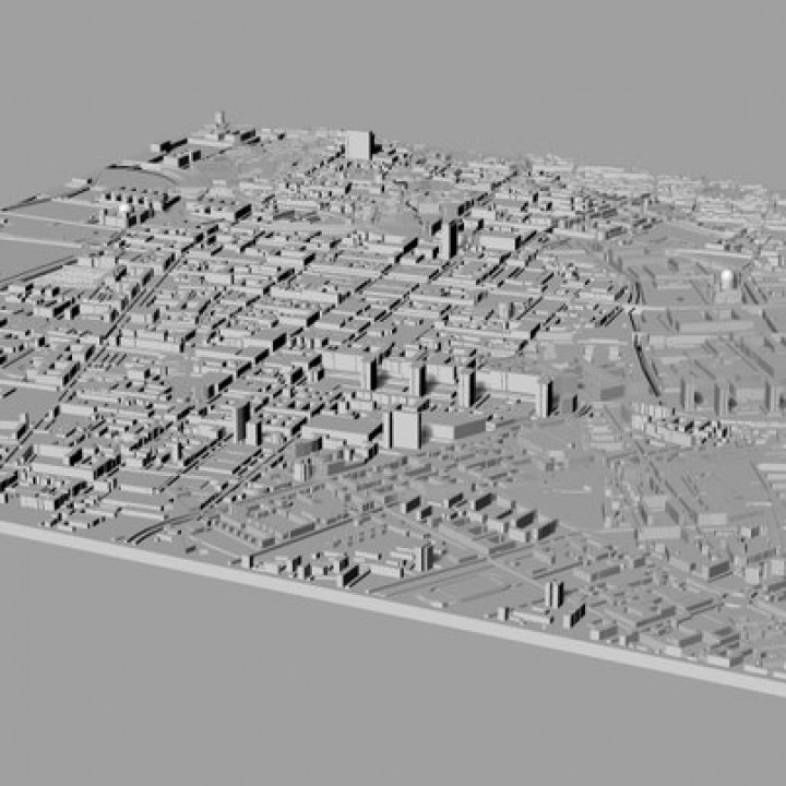 3D Printable 3D Berlin | Digital Files | 3D STL File | Berlin 3D Map ...
