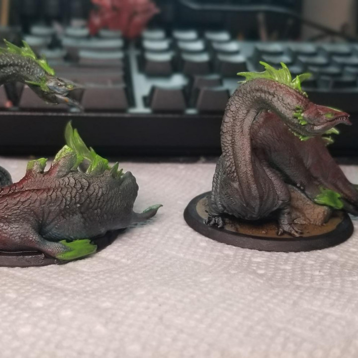 3D Print of Eel Hydra and Eel drake by incrediblemredible