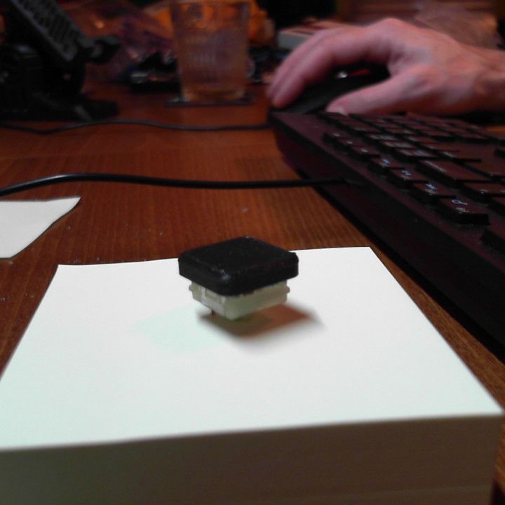 3D Printable Cherry MX Low Profile Keycap by Wesley Bakker