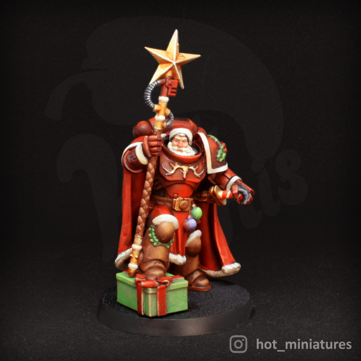 3D Printable Space Santa Claus by Ivan