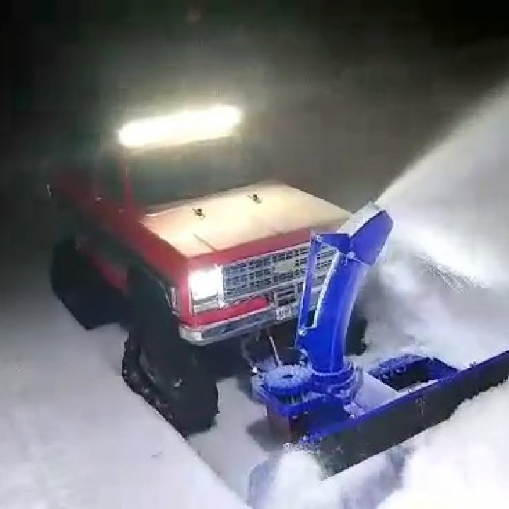 3D Printable DBM RC M10 SNOWBLOWER by Maxime Bordeleau