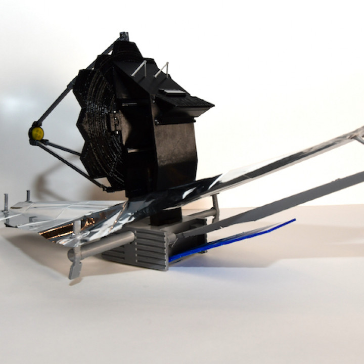 3D Printable Unfolding James Webb Space Telescope (JWST) by Brian Mernoff
