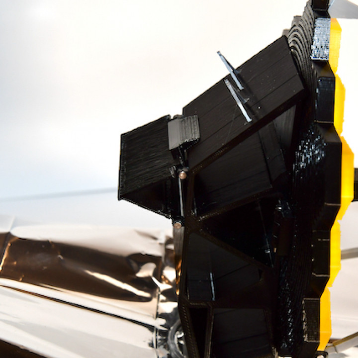 3D Printable Unfolding James Webb Space Telescope (JWST) by Brian Mernoff