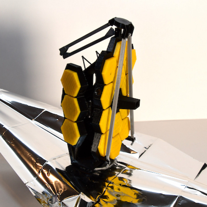 3D Printable Unfolding James Webb Space Telescope (JWST) by Brian Mernoff