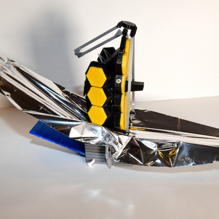 3D Printable Unfolding James Webb Space Telescope (JWST) by Brian Mernoff