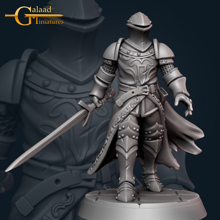 3D Printable Knight 02 - Knight December release by Galaad Miniatures