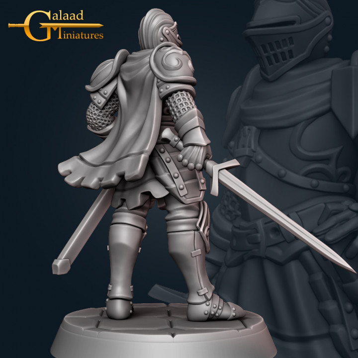 3D Printable Knight 03 - Knight December release by Galaad Miniatures