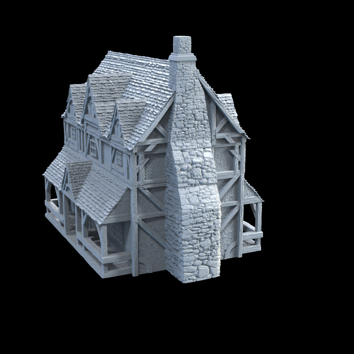 3D Printable Tabletop Terrain - The Medieval Manor by Tabletop Terrain