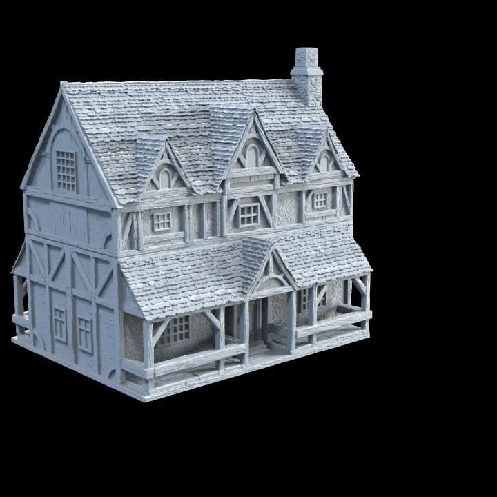 3D Printable Tabletop Terrain - The Medieval Manor by Tabletop Terrain