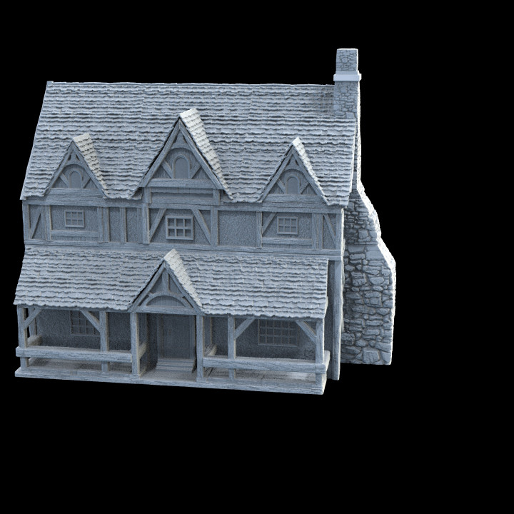 3D Printable Tabletop Terrain - The Medieval Manor by Tabletop Terrain