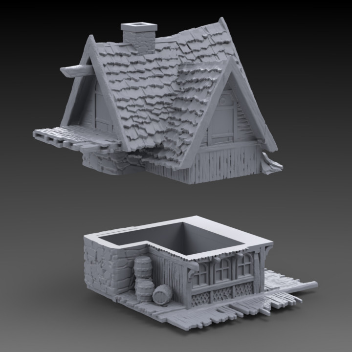 3D Printable Tabletop Terrain - Elstons Keep by Tabletop Terrain