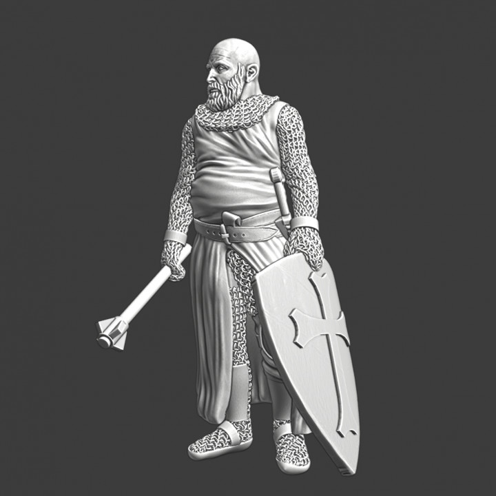 3D Printable Medieval Templar Knight - resting by Northern Crusades ...