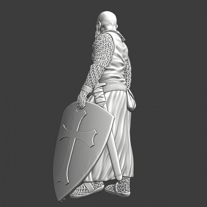 3D Printable Medieval Templar Knight - resting by Northern Crusades ...
