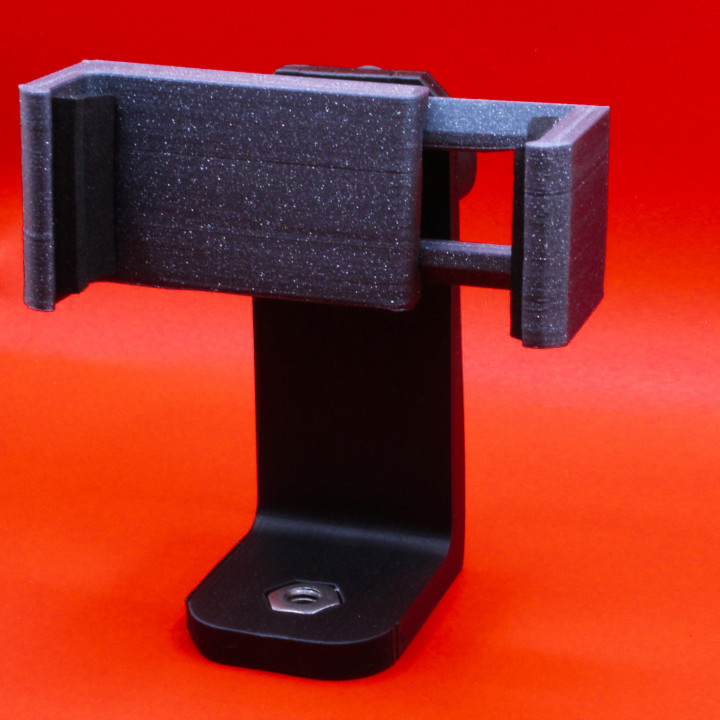 3D Printable 3D printable cell phone tripod mount by Two Thingies