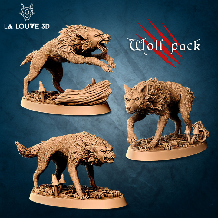 3D Printable wofl pack by La Louve 3D