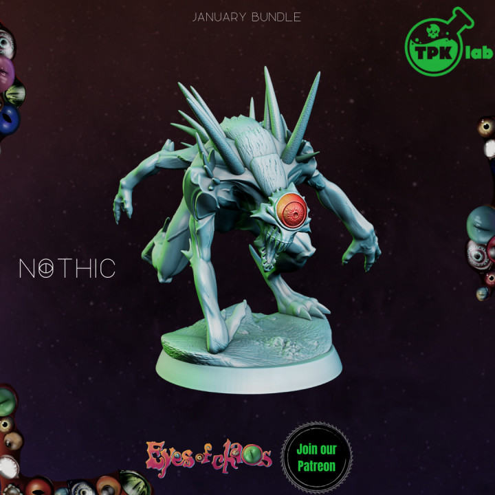 3D Printable Nothic - Running by TPK Lab
