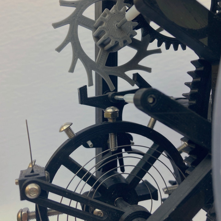 3D Printable Swiss Lever Escapement Watch by Jacques Favre